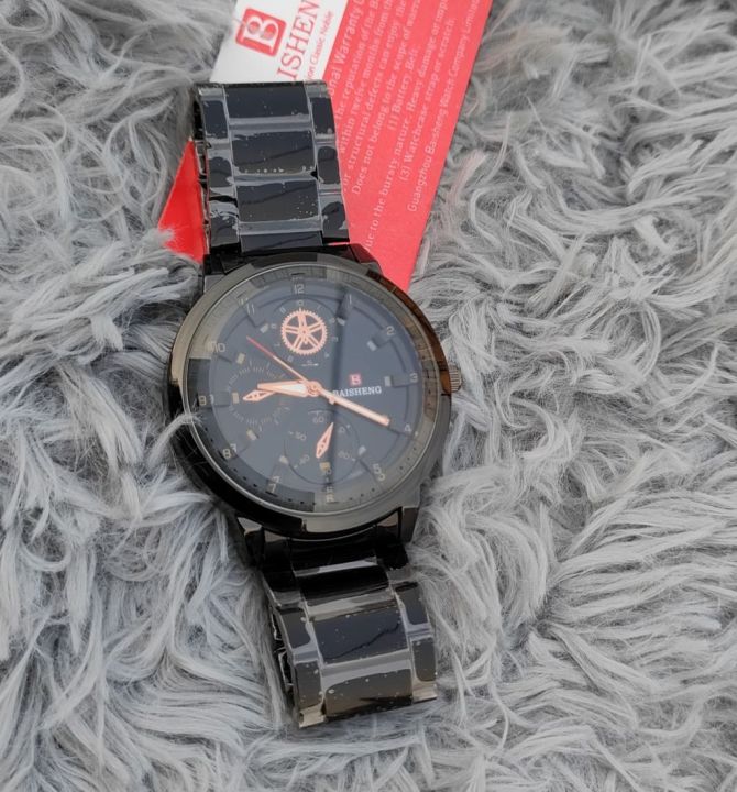 Baisheng Stainless Steel Analog Fashion Watch For Men | Daraz.com.bd