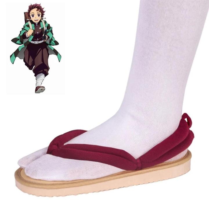 EUR Size Demon Slayer Cosplay Shoes Kimetsu No Yaiba Kamado Tanjirou ...