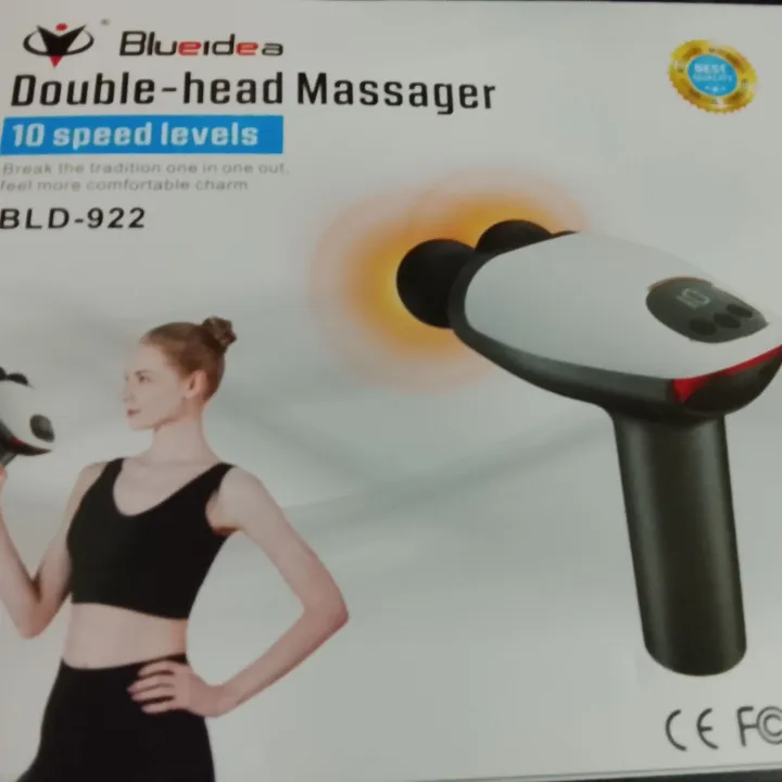 BLUE IDEA BLD 922 Dual Head Electric Massager with Infrared Heat - Full ...