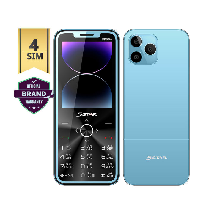 4 SIM BD50 + Button 2.8 inch with Big Display Feature Button Mobile ...