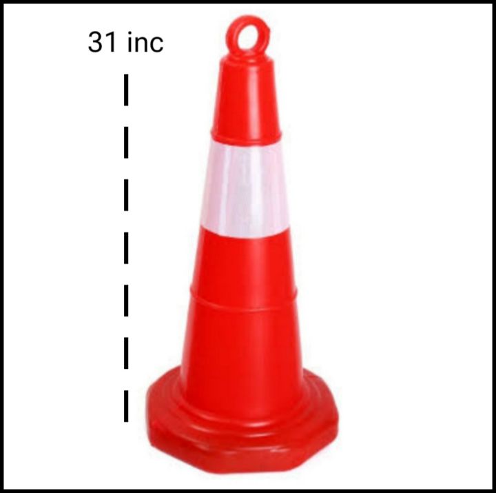 1 Pcs Big Size Road Cone / Traffic Safety Cone for Safety use Roadside Marking Cone | Daraz.com.bd