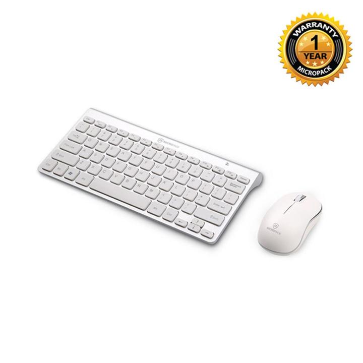 Micropack iFREE Mini KM-218W Wireless Keyboard & Mouse Combo (White ...