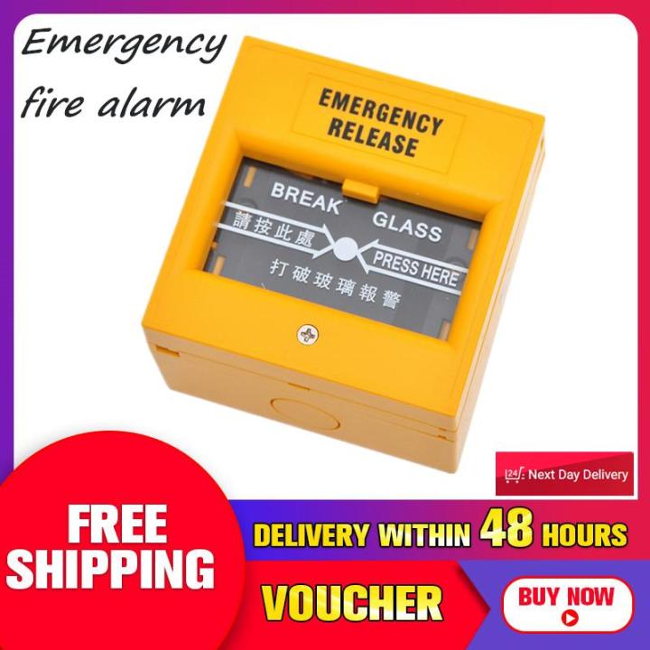 Emergency Door Release Fire Alarm Switch Break Security Glass Exit ...