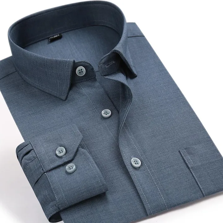 NEW STYLE Cotton Long Sleeve Formal Shirt for Men | Daraz.com.bd