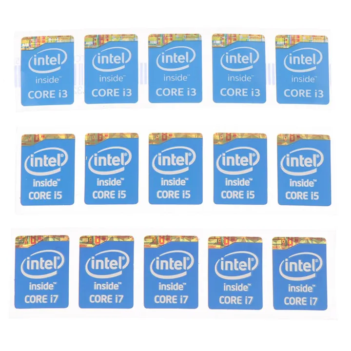 5pcs 4th Generation Intel Core I3 I5 I7 Sticker Label Notebook ...