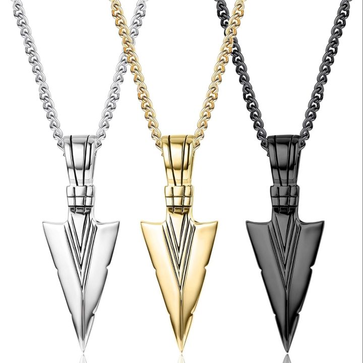 Boys Cool Spearpoint Arrowhead Chain Necklace Set | Daraz.com.bd
