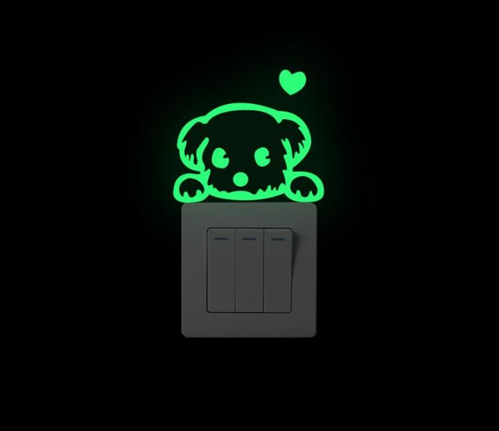 Luminous Switch Sticker Glow in the Dark Wall Stickers Home Decor ...
