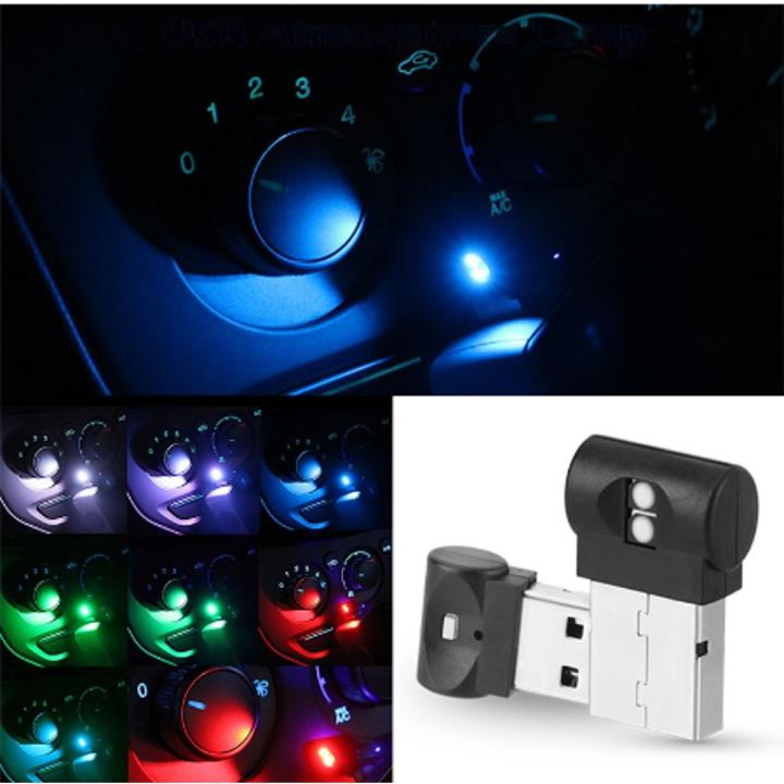 1/5Pcs Mini USB Light LED Modeling Car Ambient Light Neon Interior ...