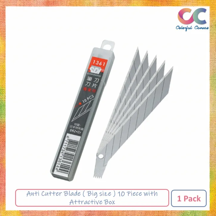 Anti Cutter Blade ( Big size ) 10 Piece with Attractive Box 1 Pack ...