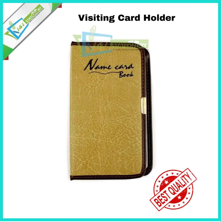Visiting Card Holder Brown - 300 Pocket - Id Card Holder | Daraz.com.bd