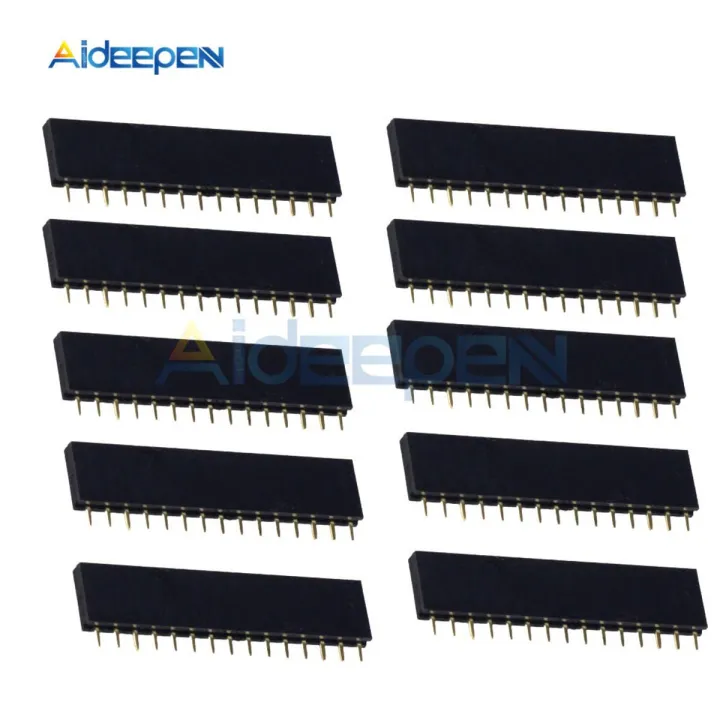 10Pcs 1X15 15Pin 2.54mm Pitch PCB Female Pin Header Connector Straight ...