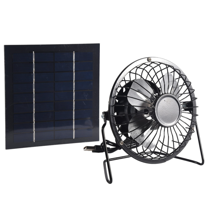 Mini Solar Panel Powered Ventilator Fan 5W 4 Inch Solar Exhaust Fan ...