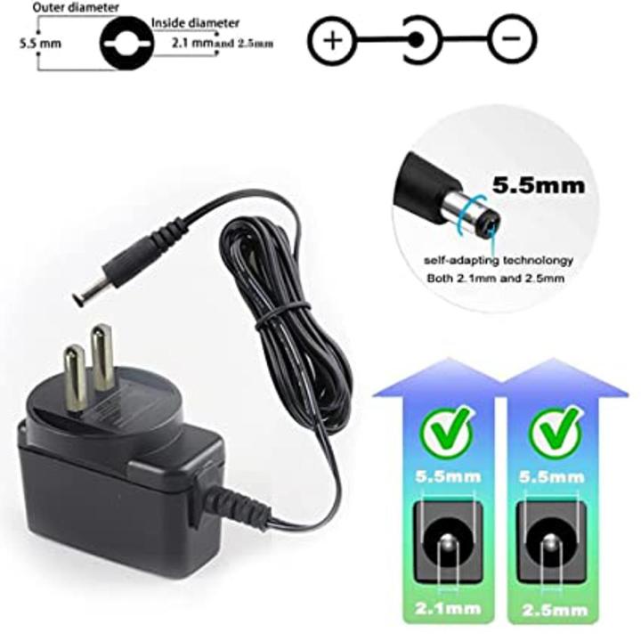 12V 2A DC Power Supply Adapter, AC 100-240V to DC 12 Volt Transformer ...