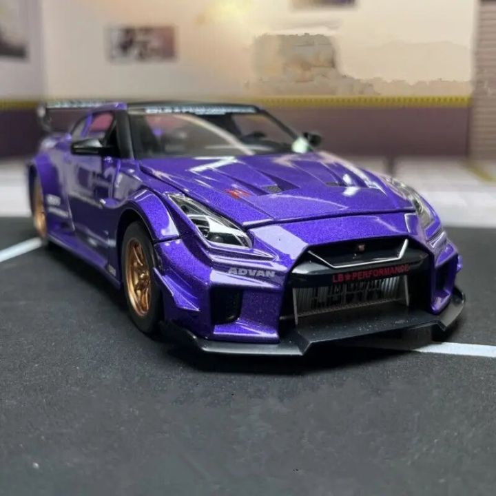 1:32 Skyline Ares Nissan GTR CSR2 Alloy Sports Car Model Diecast Metal ...
