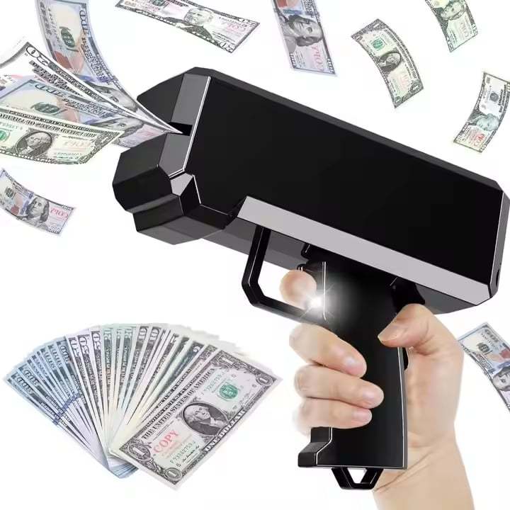 Wowok Money Gun , Make it Rain Money Toy Gun, Prop Cash Gun for Movies ...