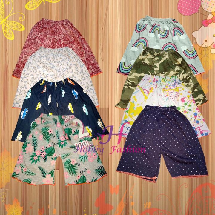 8 Pieces Multi Color Cotton girls Half Pant For kids Any Color | Daraz ...