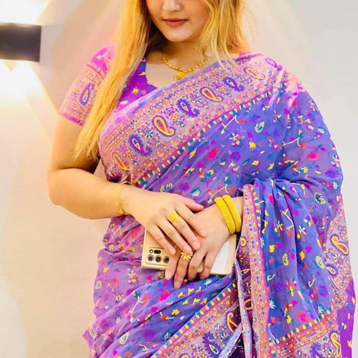 Half silk afsan print saree for women Tangail Saree | Daraz.com.bd