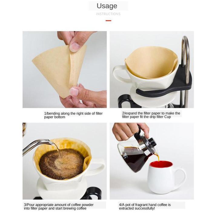 80Pieces Premium Disposable Cones Coffee Filter Paper 1 to 2 Cup ...