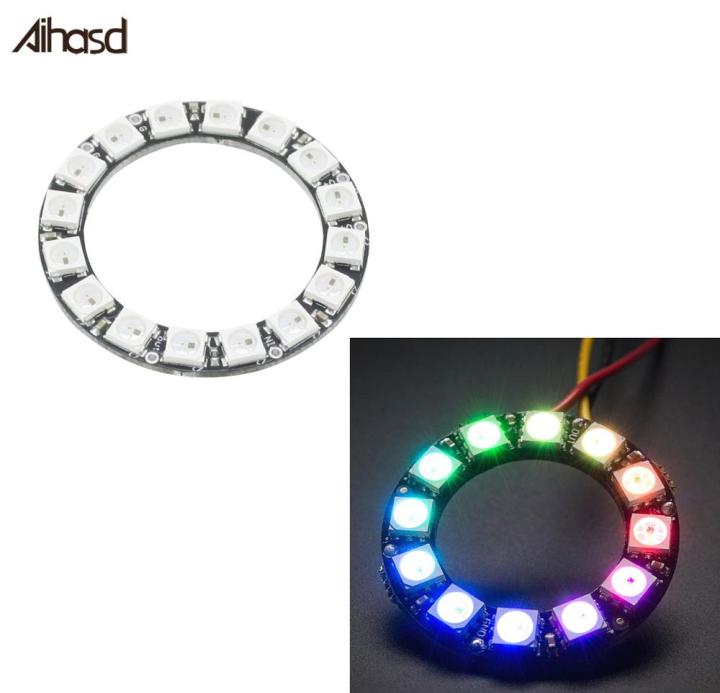 16 Bits 16 X WS2812 WS2812B Module 5050 RGB LED Ring Lamp Light with ...