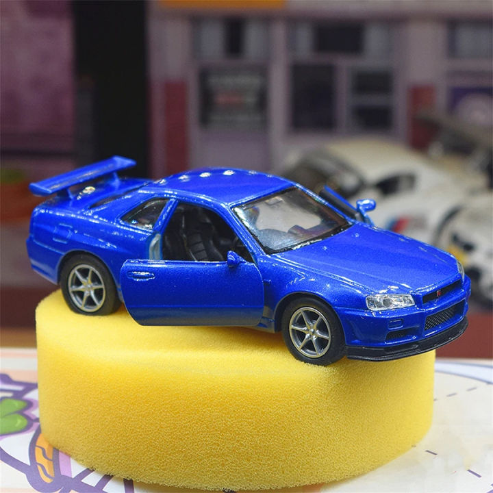 WELLY 1:36 Nissan Skyline GT-R R34 Die-Cast Vehicles Model Car Toys For ...