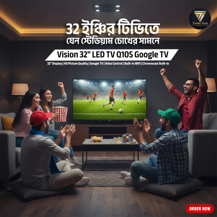 VISION 32" QLED Google TV Q10s | Daraz.com.bd
