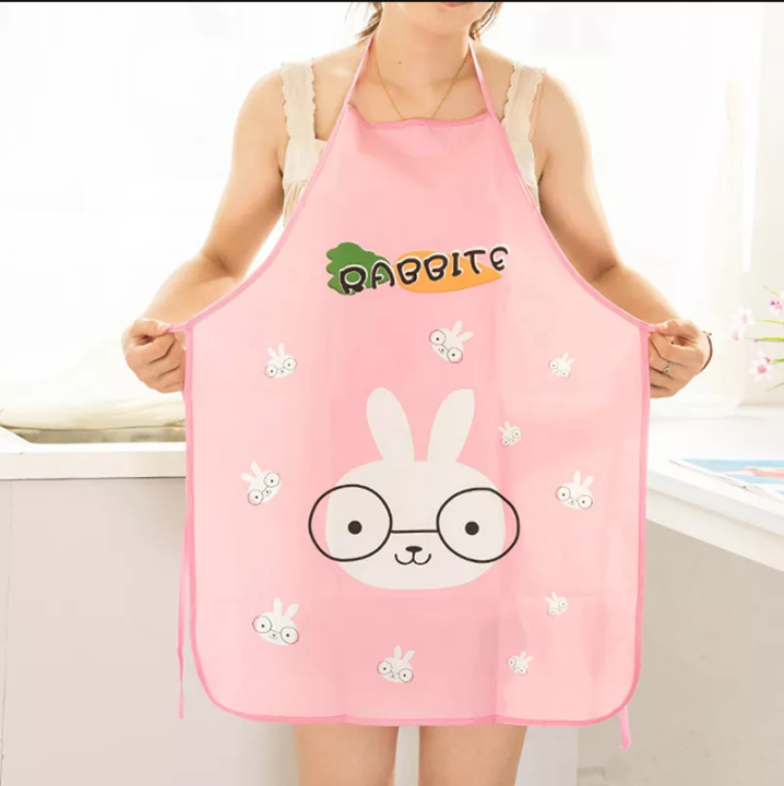 PVC Oil Proof wipeable waterproof kitchen Apron | Daraz.com.bd