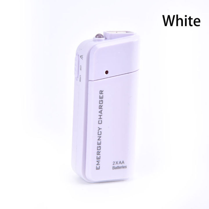 Universal Portable USB Emergency 2 AA Battery Extender Charger Power ...