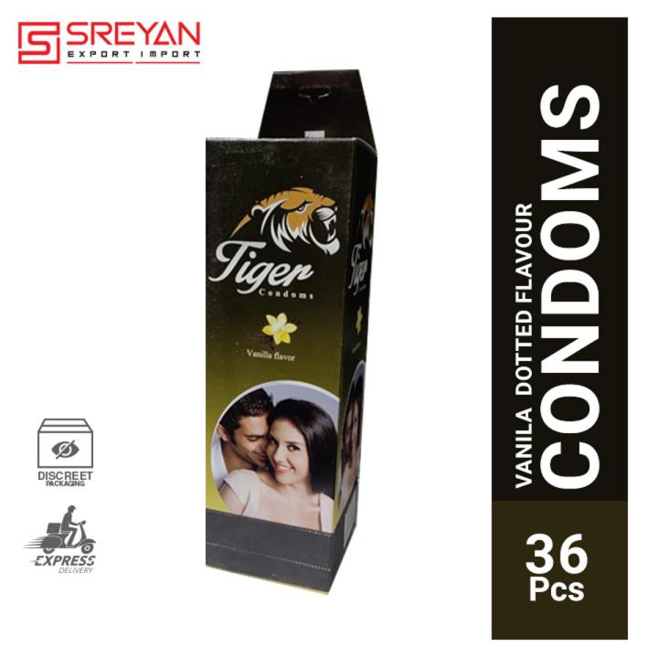 Tiger Ultra Thin Condom Vanilla Flavour - Full Box - 3x12=36pcs | Daraz.com.bd