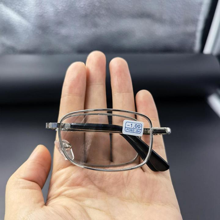 Foldable Photochromic Myopia Glasses Smart Auto Color Change ...