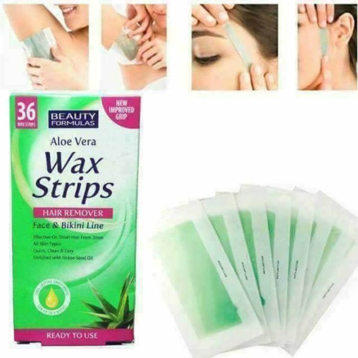 Beauty Formulas Hair Removal Face & Bikini Line 36 Wax Strips | Daraz ...