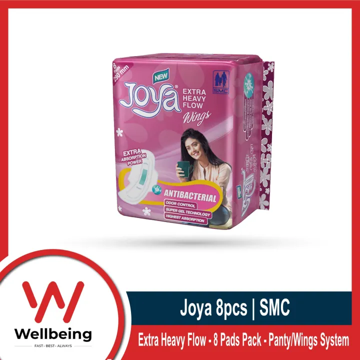 Joya Sanitay Napkin - Extra Heavy Flow - 8 Pads Pack - Panty/Wings ...