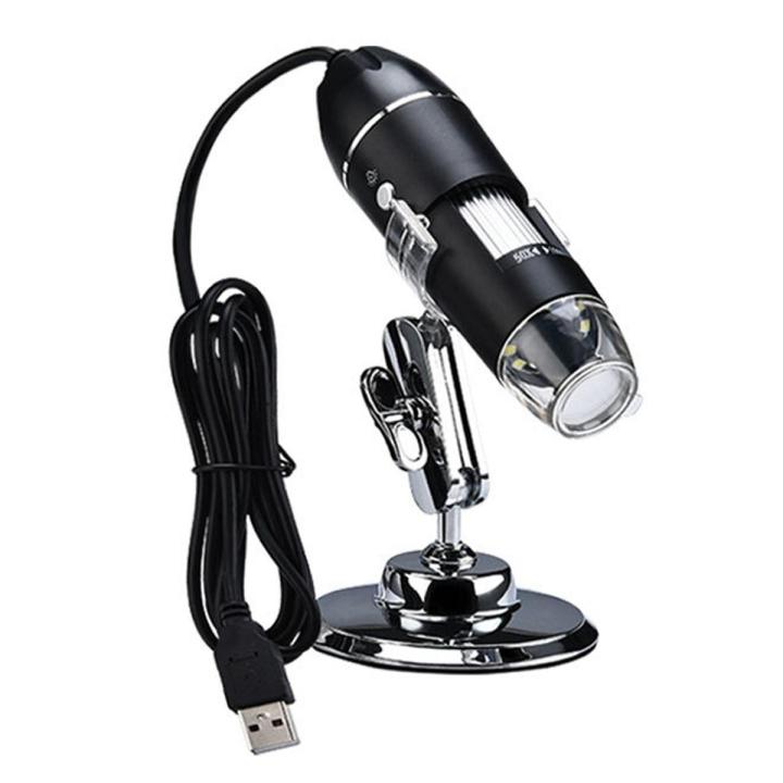 USB Digital Microscope 1600X Magnifier with LED Light and Stand | Daraz ...