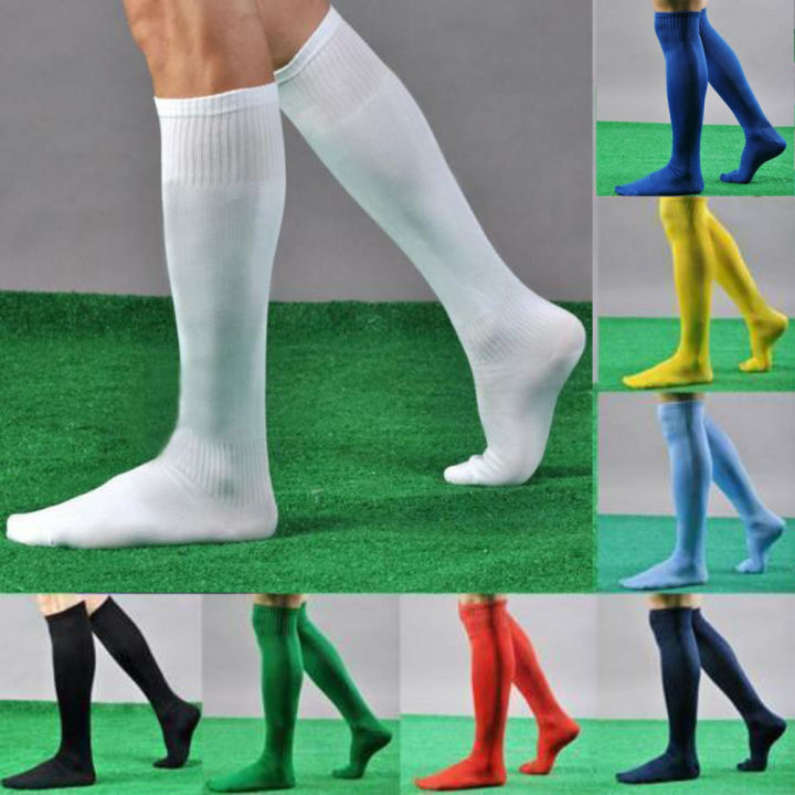 Hirigin Cool Mens Socks Sport football Soccer Long Socks Near Knee High ...