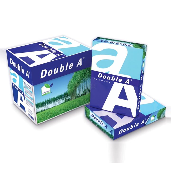 Double A White Premium A4 Paper 80gsm 500 Sheets(Pack of 2500)-Thailand ...