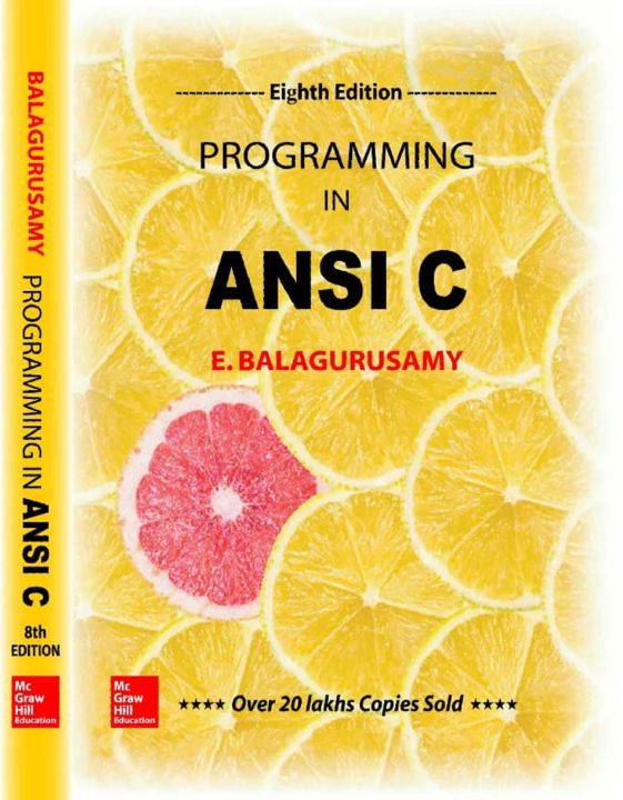 Programming in ANSI C (8th Edition) by E - Balagurusamy (8th Edition) | Daraz.com.bd
