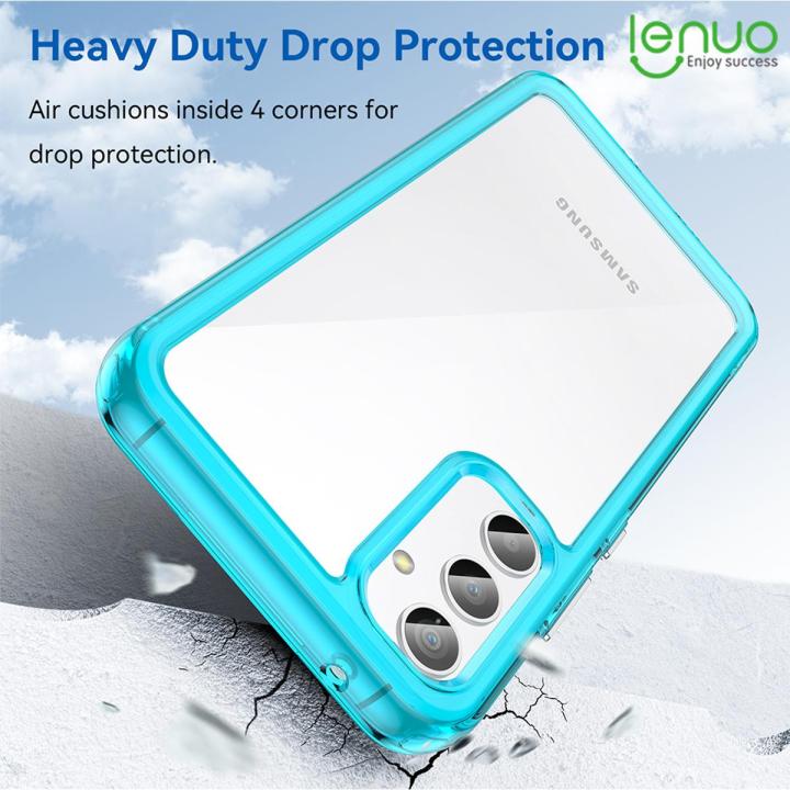 Lenuo Cover For Samsung Galaxy A54 5G Case Coque Fundas Hard Translucent Clear Case | Daraz.com.bd