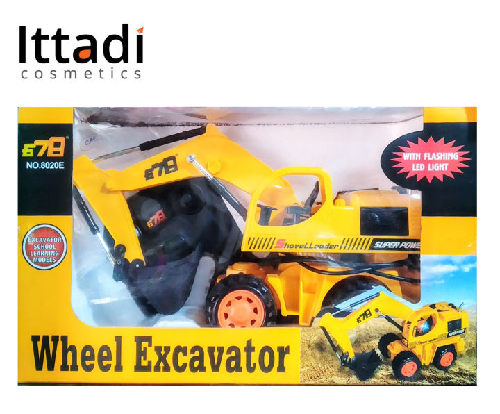 Remote Control Wheel Excavator Toy | Daraz.com.bd