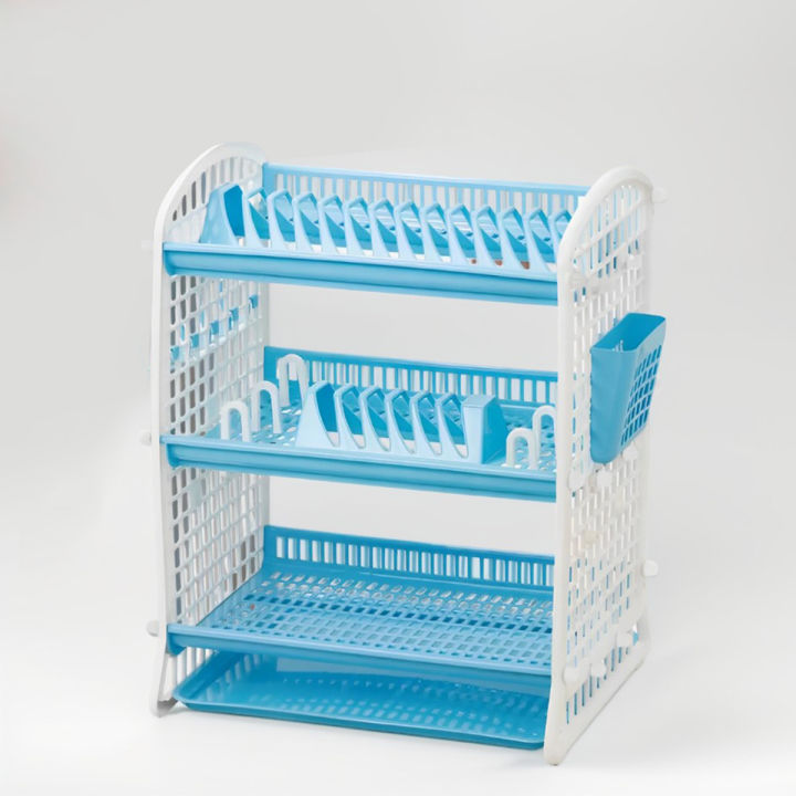 Smart Kitchen rack plastic - 3 Step -Light Blue - Kitchen Rack | Daraz ...