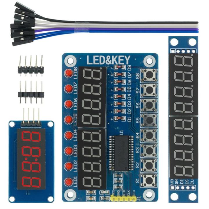 TM1637 4 Bits/TM1638/MAX7219 8 bit Digital LED Display Module 7 Segment ... TM1637 4 Bits/TM1638/MAX7219 8 bit Digital LED Display Module 7 Segment ...