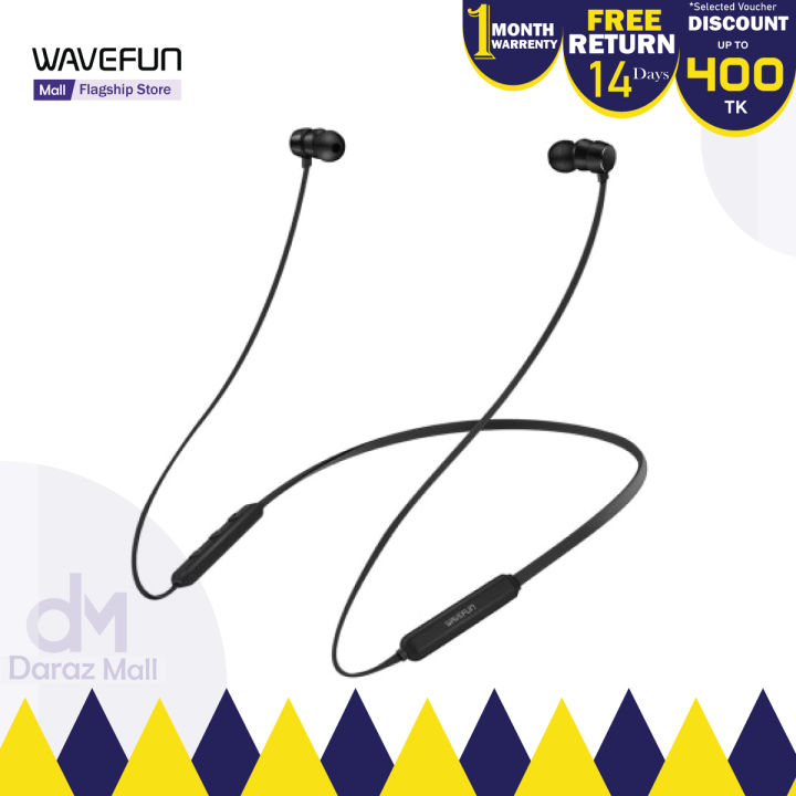Wavefun Flex Pro Wireless Bluetooth Neckband Earphone | Daraz.com.bd