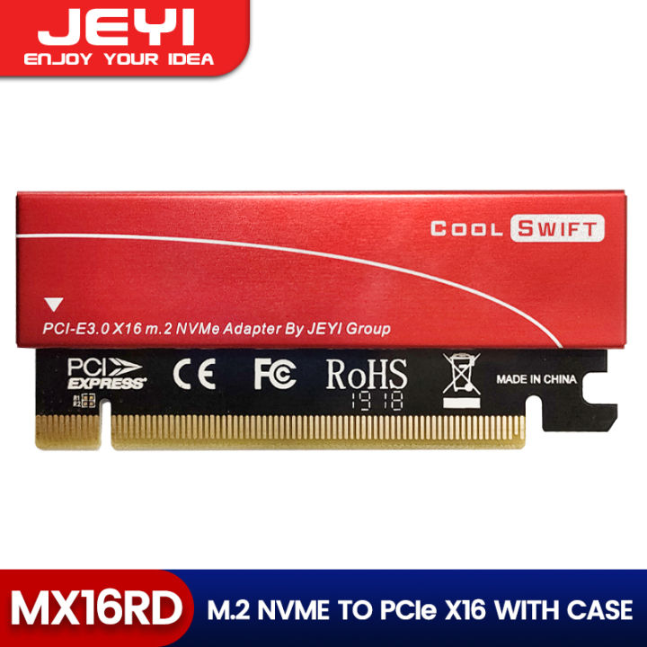 【Premium Quality】 JEYI M.2 NVME to PCIe 4.0 x16 Adapter, M.2 NVMe SSD ...