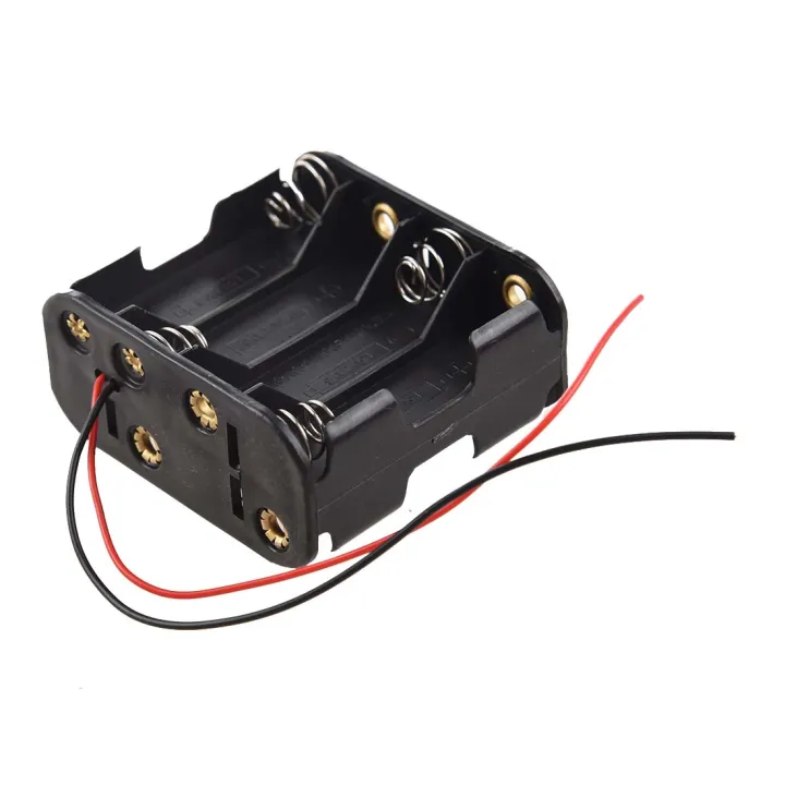 8pcs Aa Cells Battery (12v) Clip Holder Box Case Black | Daraz.com.bd