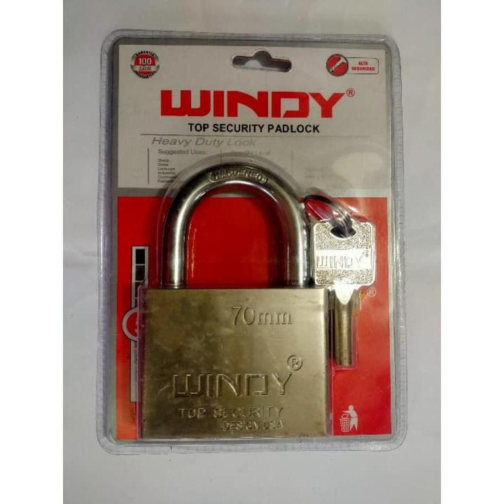 Top Security 70 mm Pad Lock Windy | Daraz.com.bd