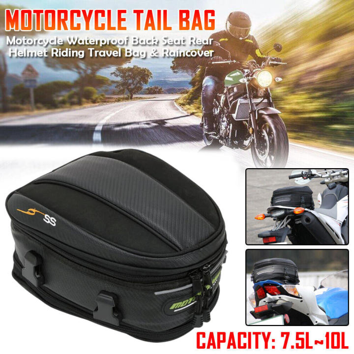 Motorcycle Tail Bag Motorbike Saddle Bag Motorcycle Luggage Seat Bag ...