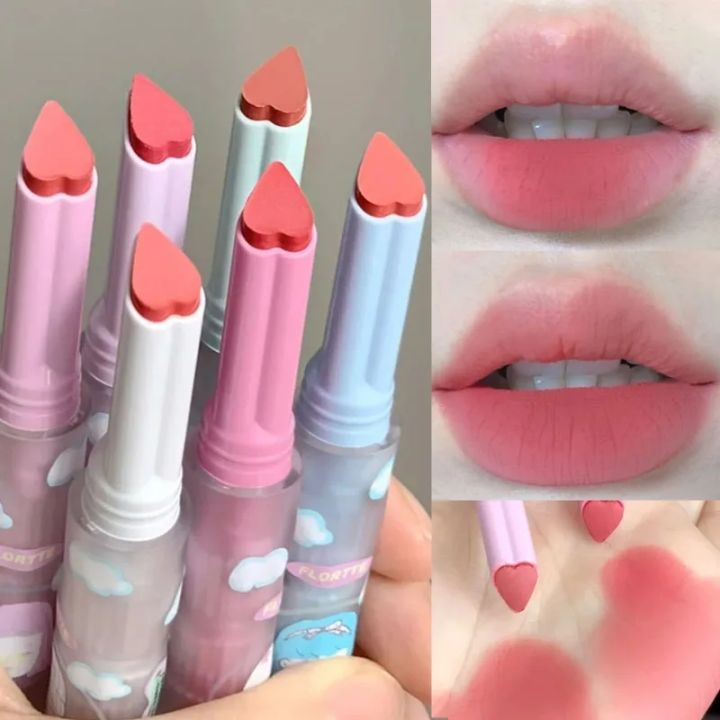Silky Smooth Heart Shape Lipstick Pen Matte Lip Gloss Waterproof Long ...