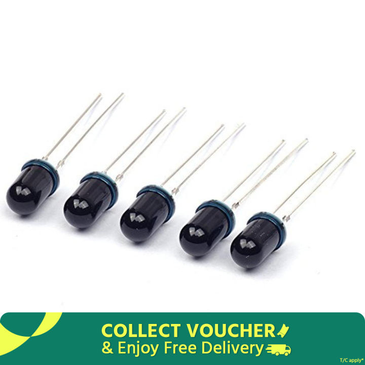 5mm ir led Receiver-5mm BLACK LED IR RECEIVER LED Sensor 5mm 940nm IR ...