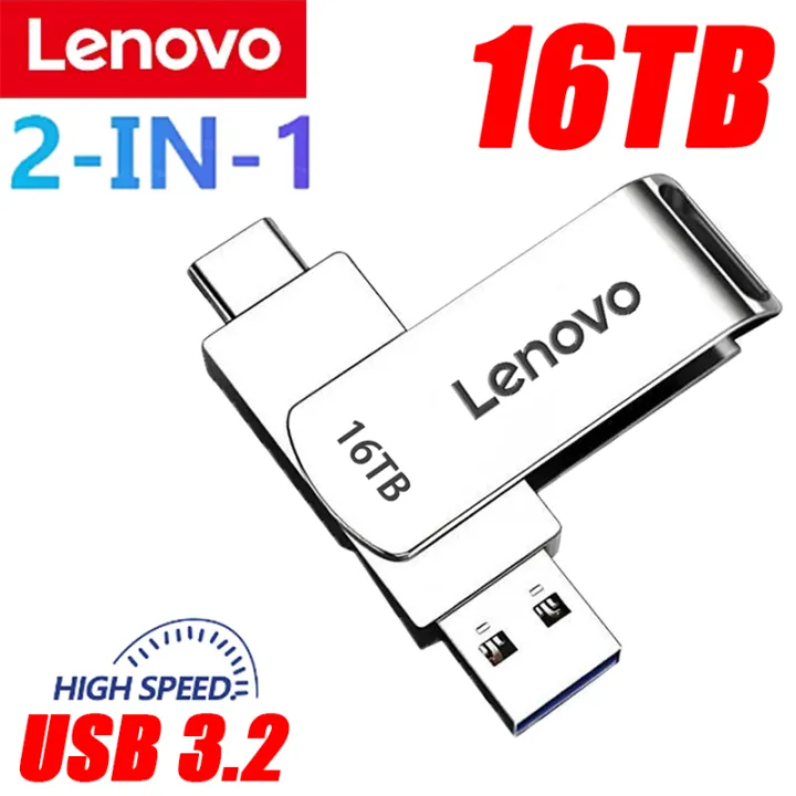 Lenovo 16TB USB 3.0 Pen Drive 8TB 4TB High Speed Transfer Metal SSD ...