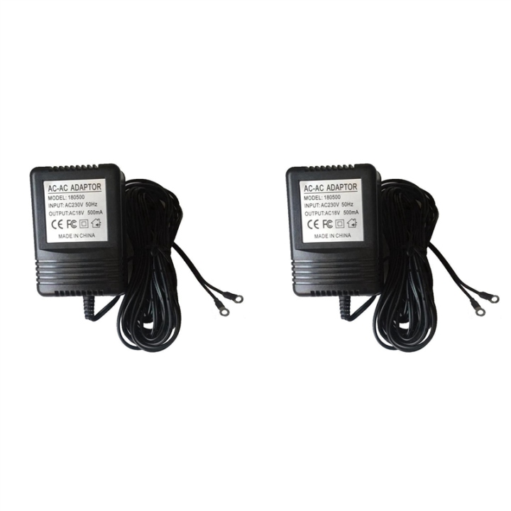 2X 18V AC Adapter Transformer Charger for Wifi Smart Video Doorbell ...