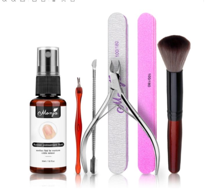 【The Edge of Beauty】Myyeah 8Pcs Cuticle Remover Kit Nail File Buffer ...