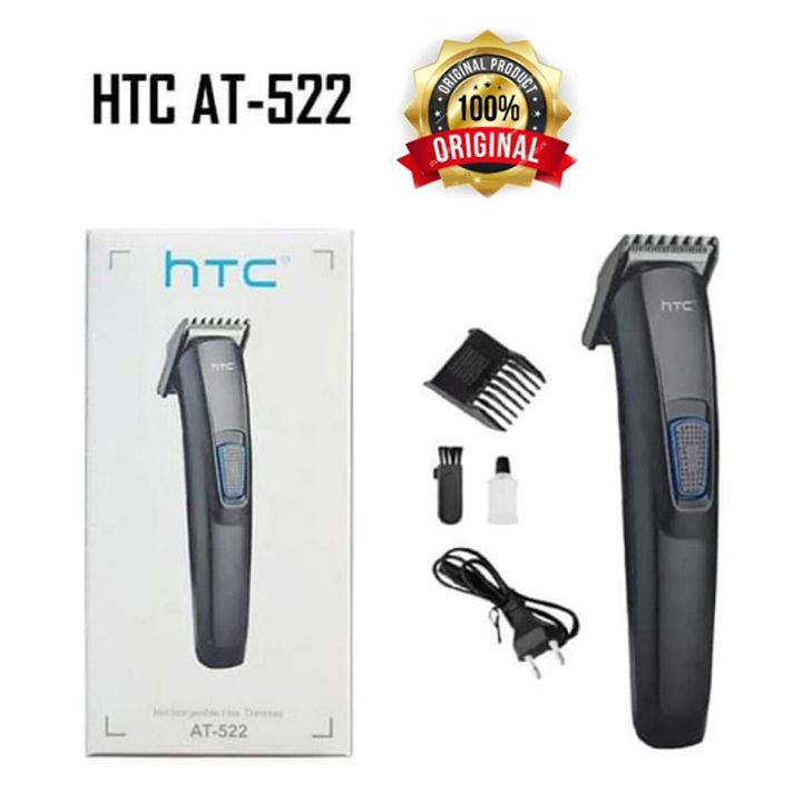 HTC AT-522 Rechargeable Cordless Trimmer For Men (Black) | Daraz.com.bd